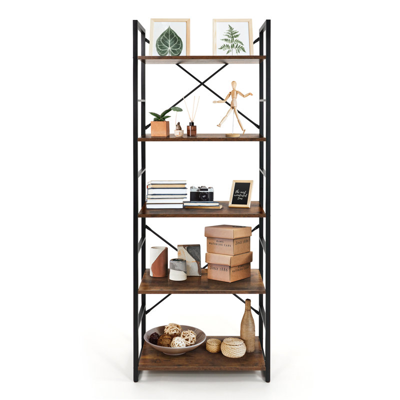 17 Stories 62.2" H x 23.6" W Steel Standard Bookcase | Wayfair
